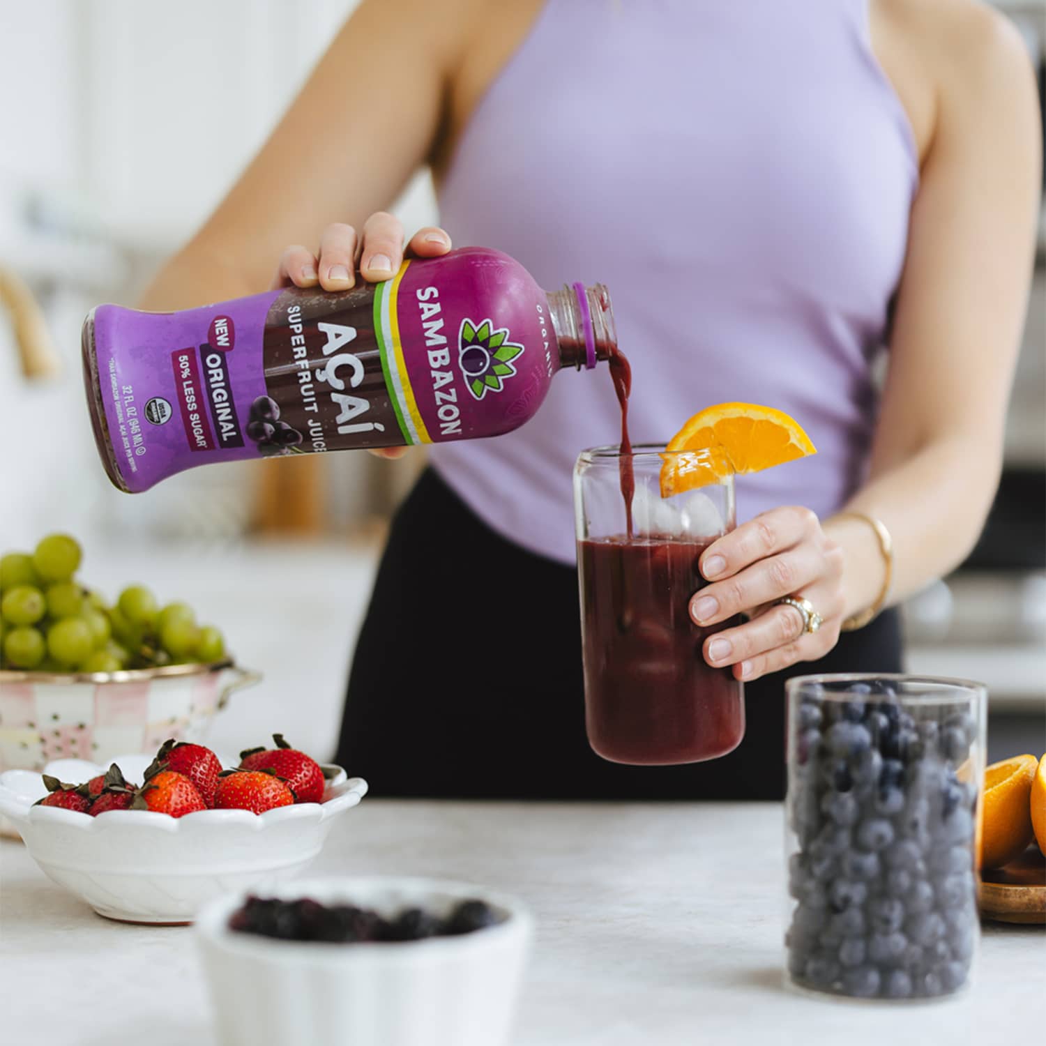 Organic Acai Juice - Best All-Natural, Antioxidant Fruit Juice | SAMBAZON